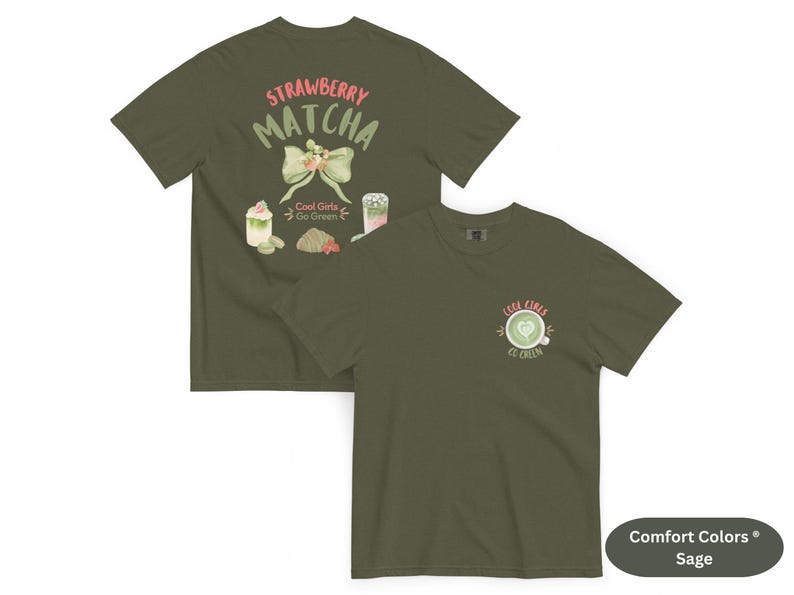 Strawberry Matcha Shirt Green Tea Lover Gift Matcha Latte Gift Barista ...