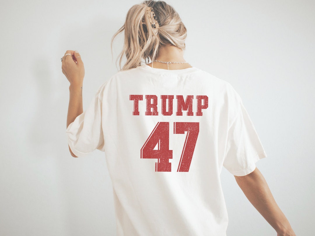 Support Trump Merchandise Preppy Trump Shirt Design on Front and Back ...