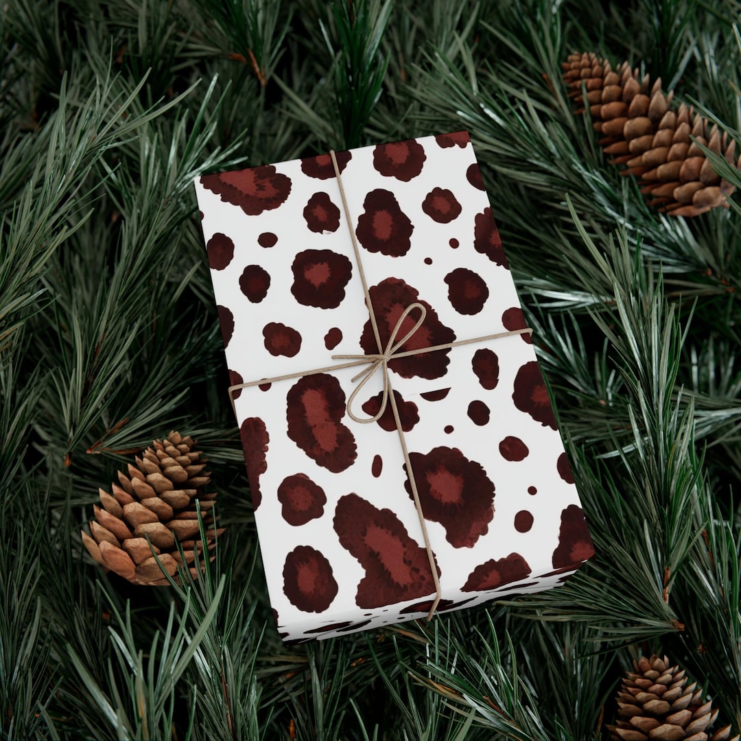 Cherry Red Cheetah Print Gift Wrap |'it Girl Aesthetic'|holiday ...