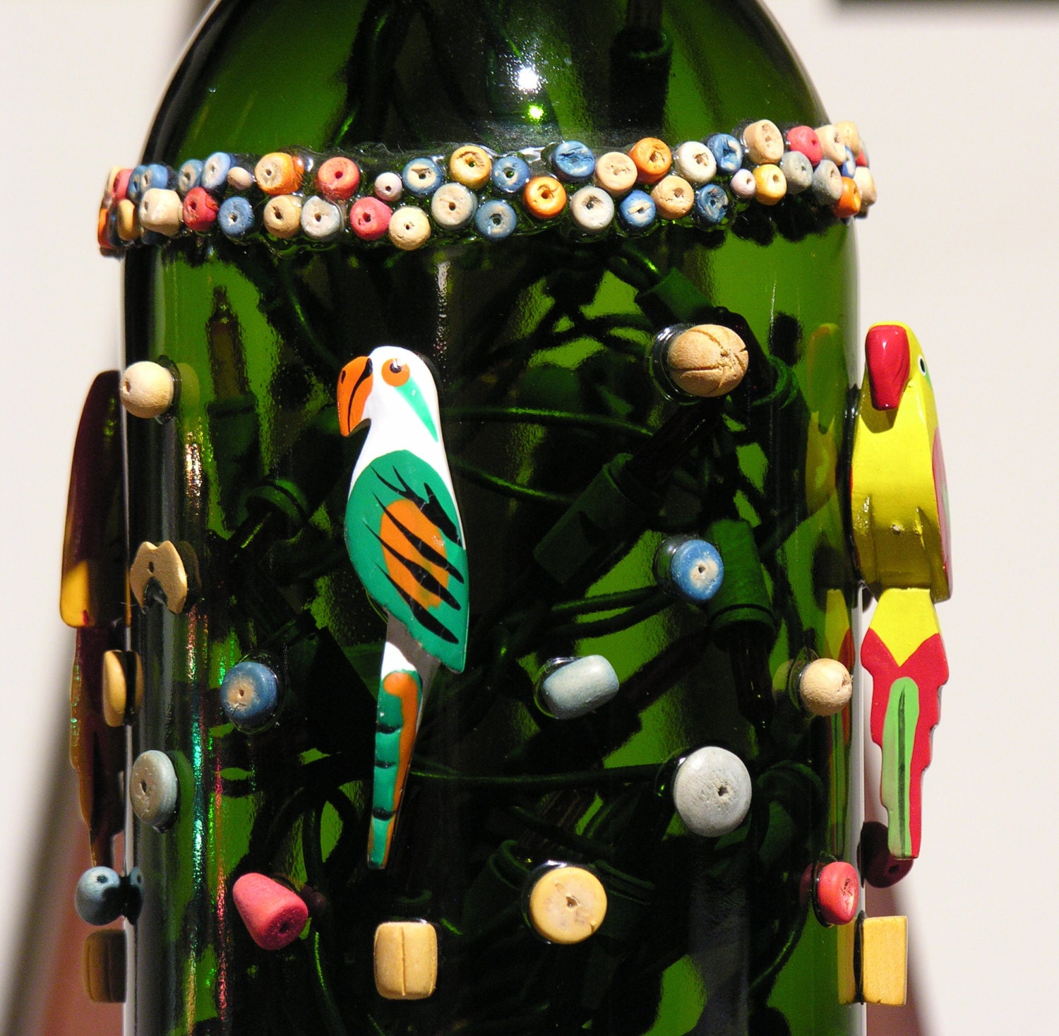 Parrot Lighted Bottle - Etsy