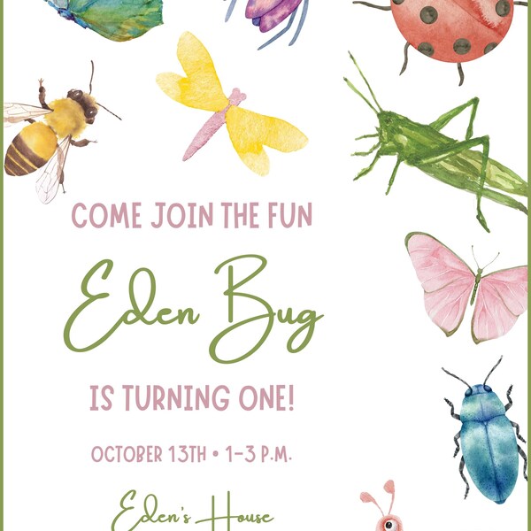 Bug Birthday Party - Etsy