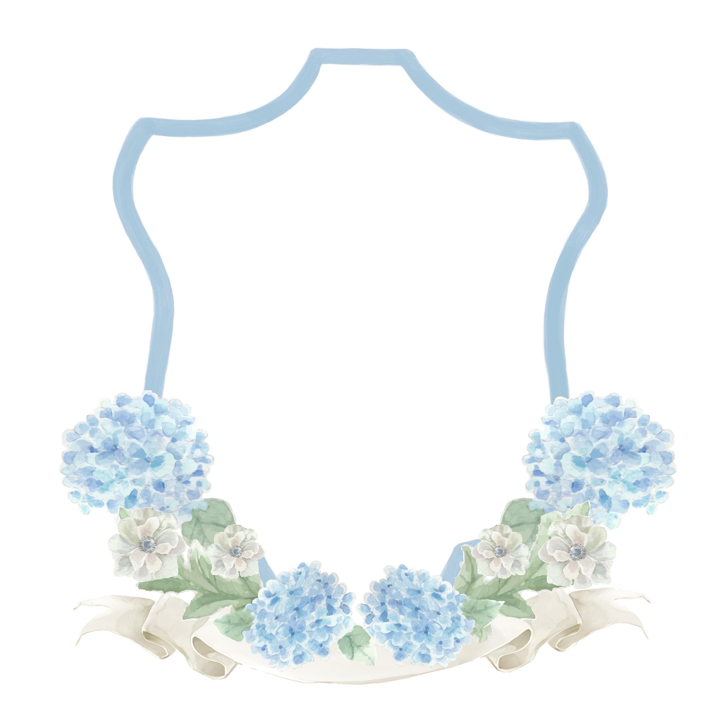 Watercolor Hydrangea Crest for Wedding, Bridal, Nursery, Gift Tags, and ...