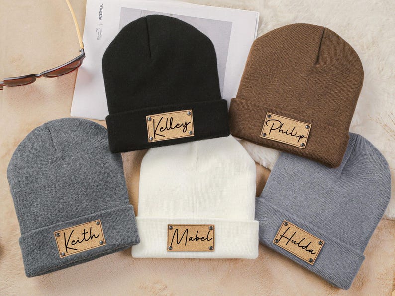 Personalized Unisex Beanies,custom Adult Beanie With Name,monogram Kids ...