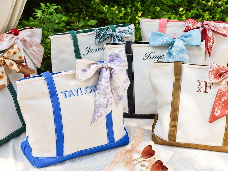 Custom Tote Bag, Beach Handbags, Bridesmaid Gift, Personalized ...