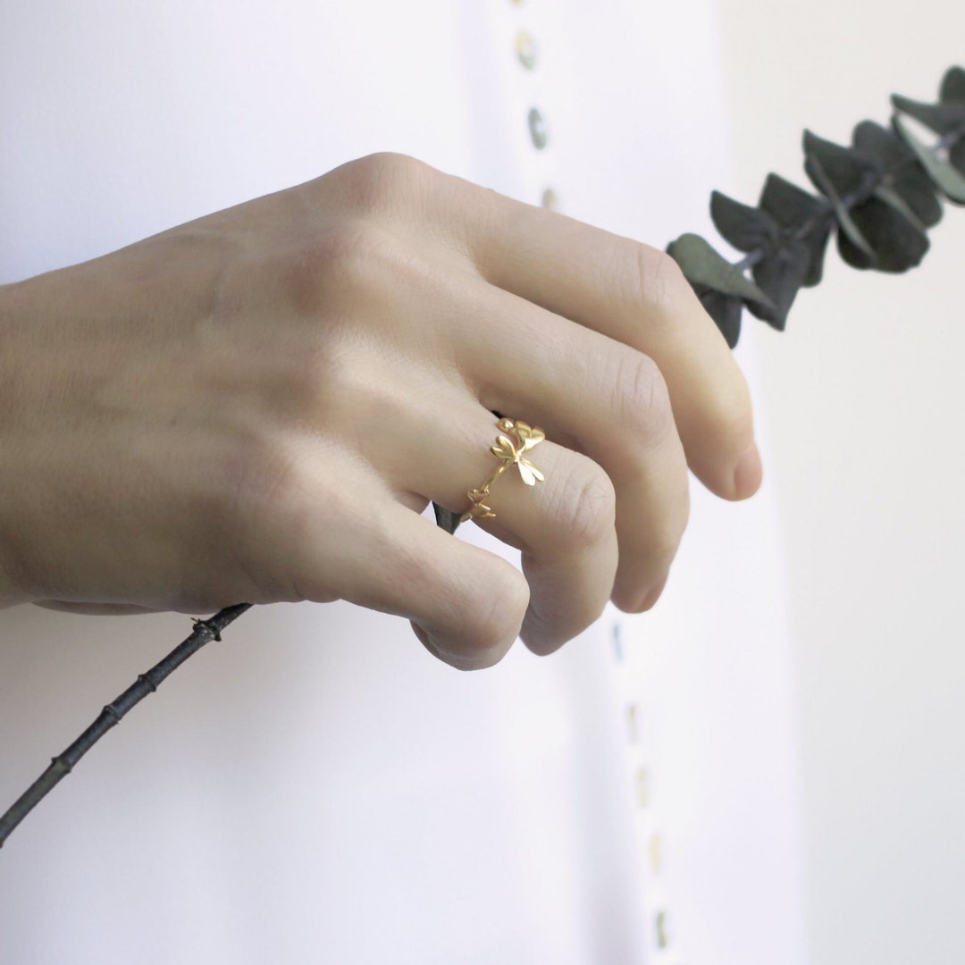 Yuka Gold Plated Hoya Kerri Heart Adjustable Ring Hear Shape - Etsy