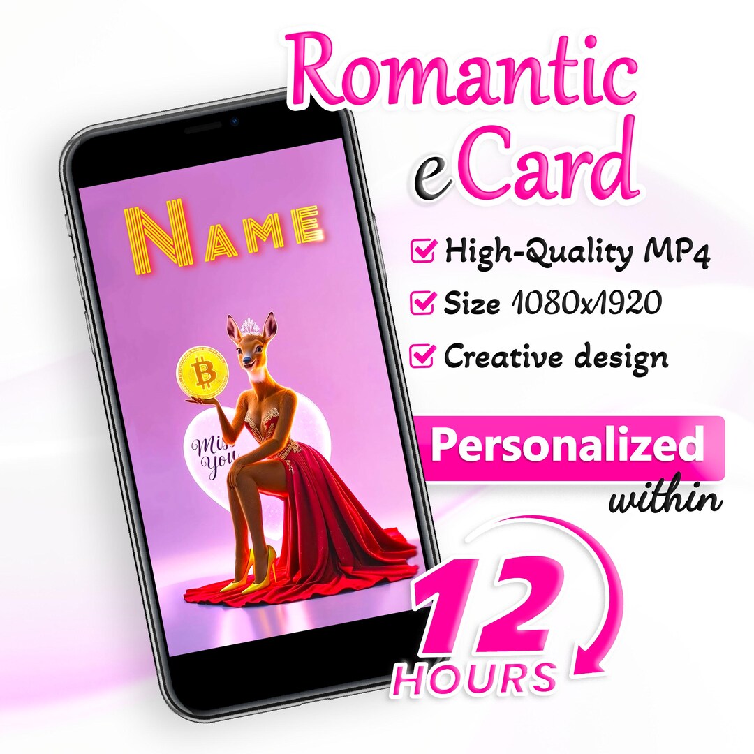 Love Animated Card for Him, Personalized Animated Ecard, Premium ...