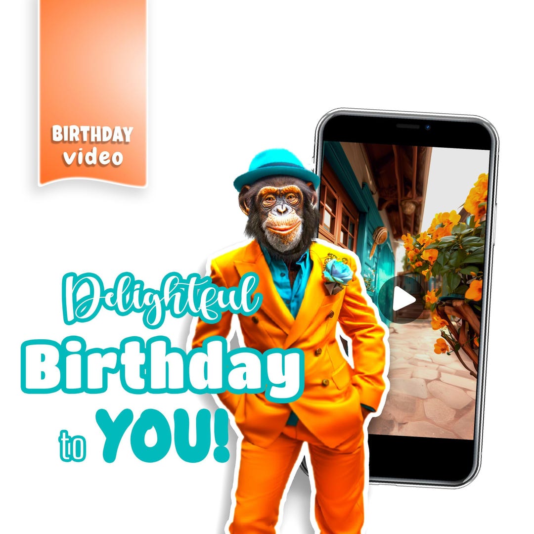 Birthday Gif Video for Her, Instant Download, Funny and Cute Digital ...