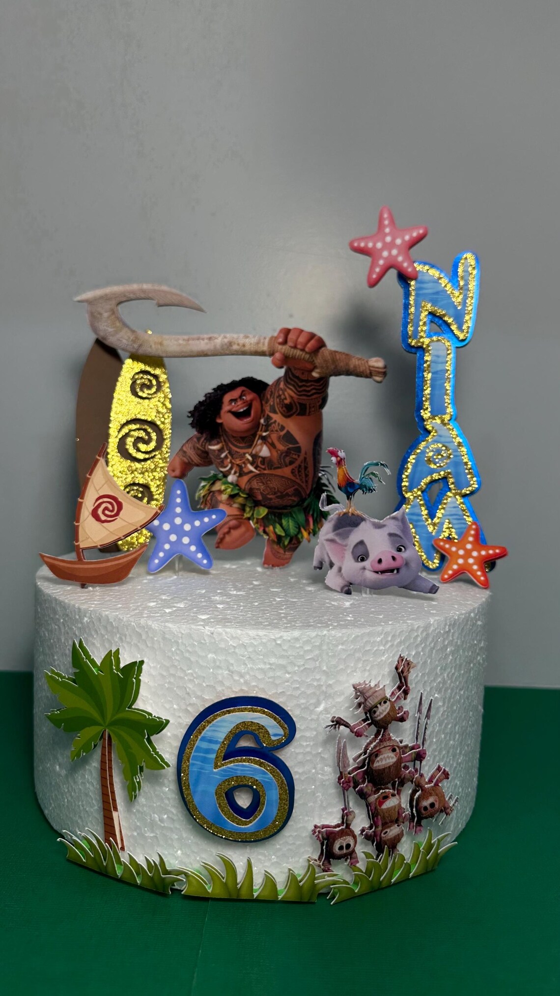 Maui Cake Topper - Maui Birthday Party - Maui / Moana Theme - Custom ...