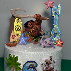 Maui Cake Topper - Maui Birthday Party - Maui / Moana Theme - Custom ...