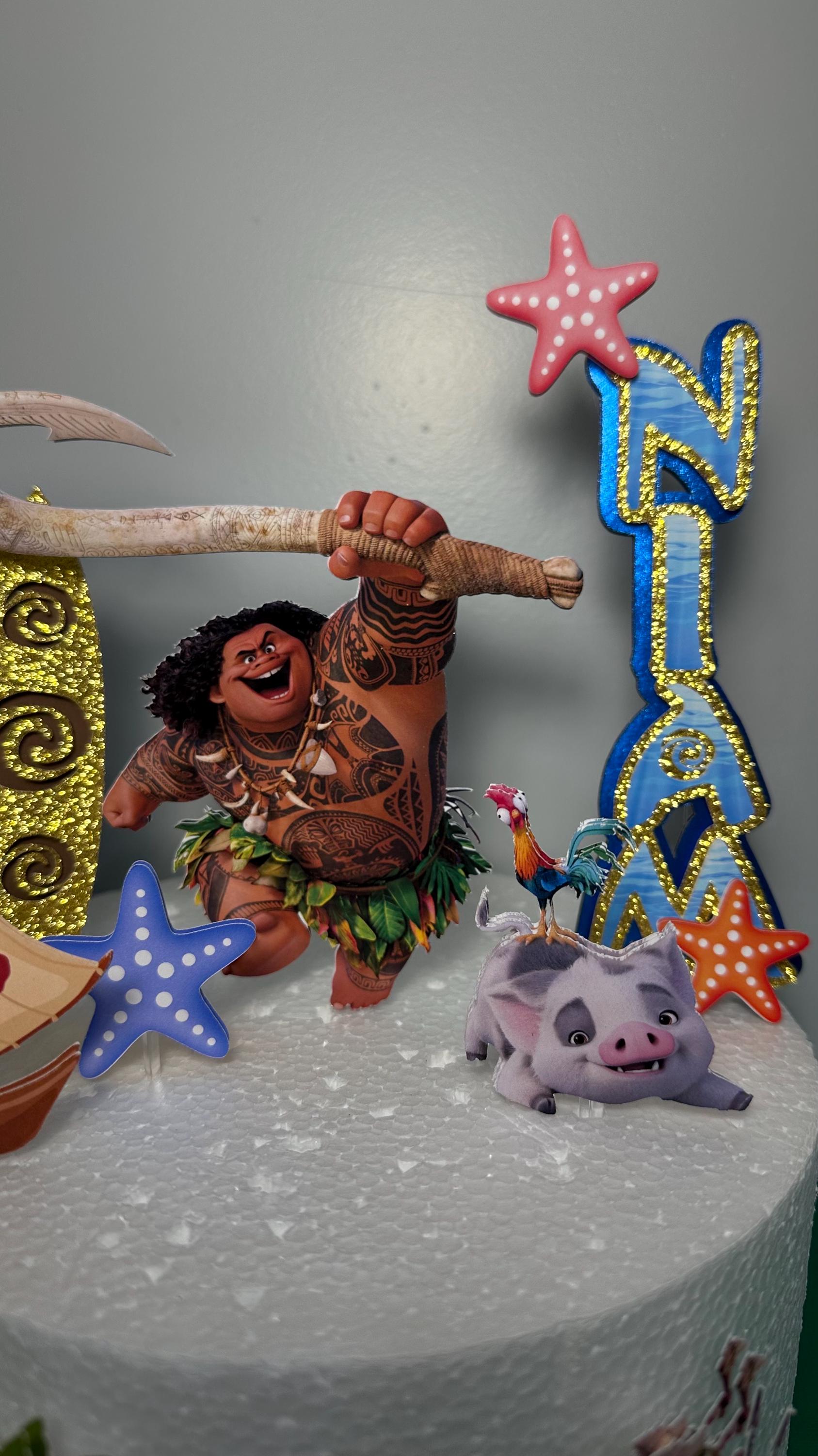 Maui Cake Topper - Maui Birthday Party - Maui / Moana Theme - Custom ...