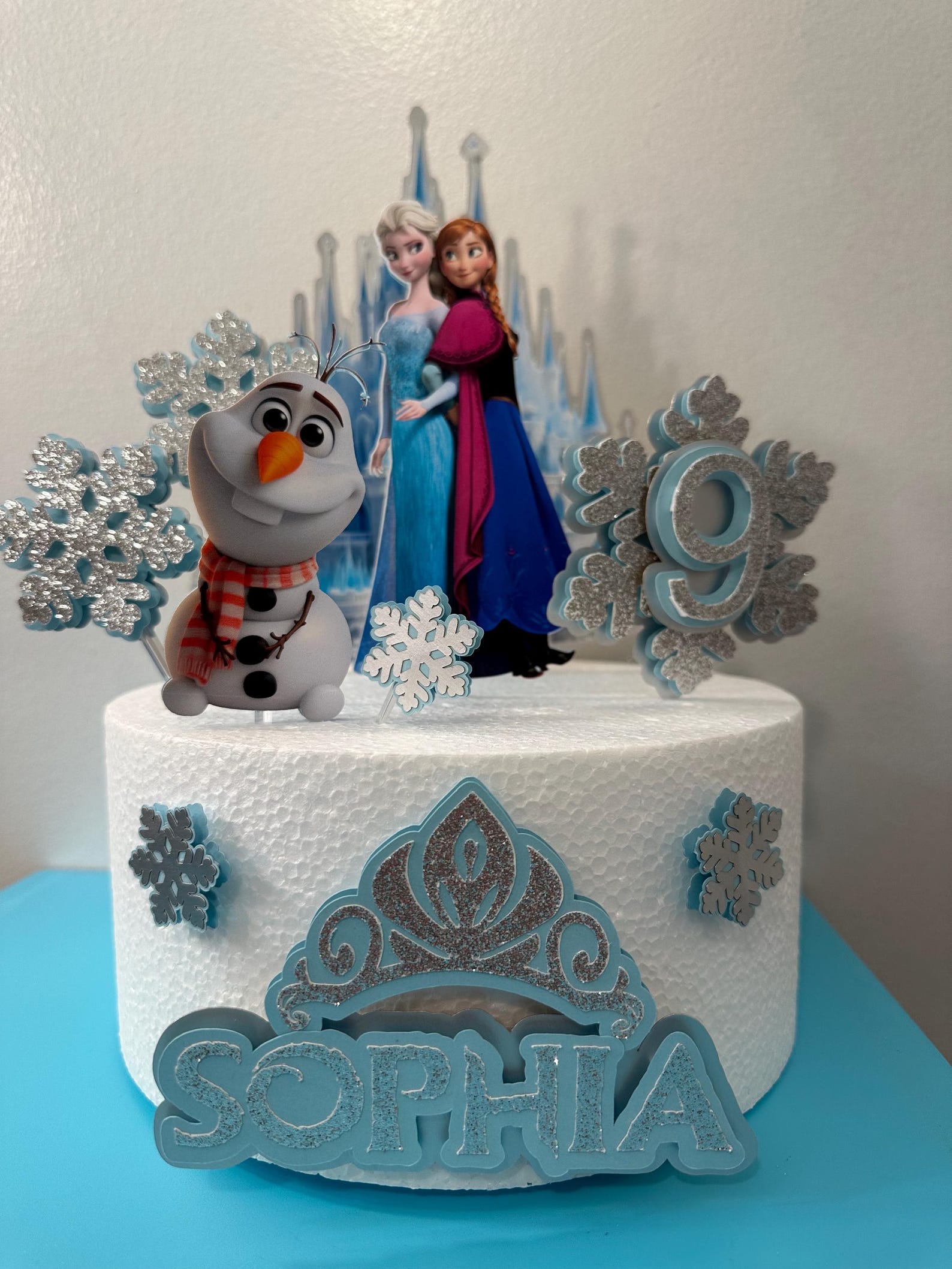 Frozen Cake Topper - Elsa and Anna Princess Party - Princess Birthday ...