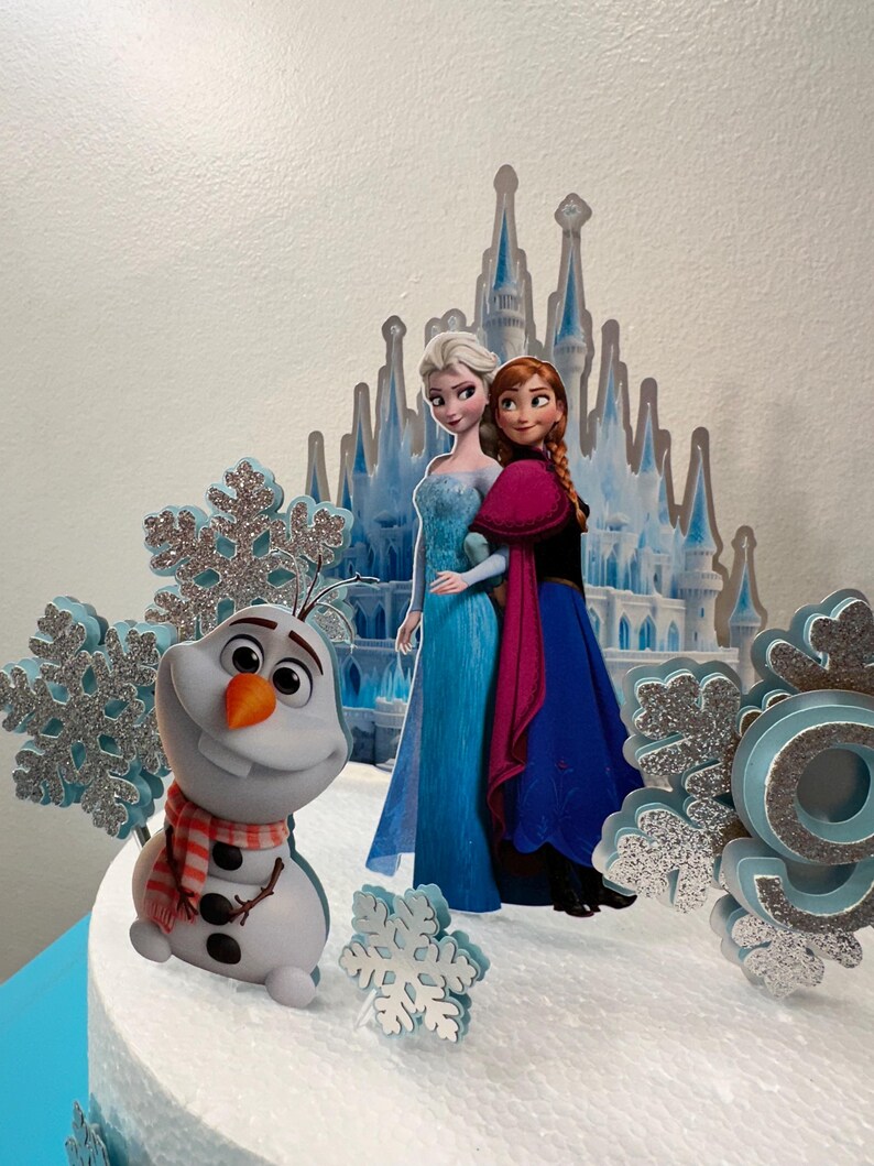Frozen Cake Topper - Elsa and Anna Princess Party - Princess Birthday ...