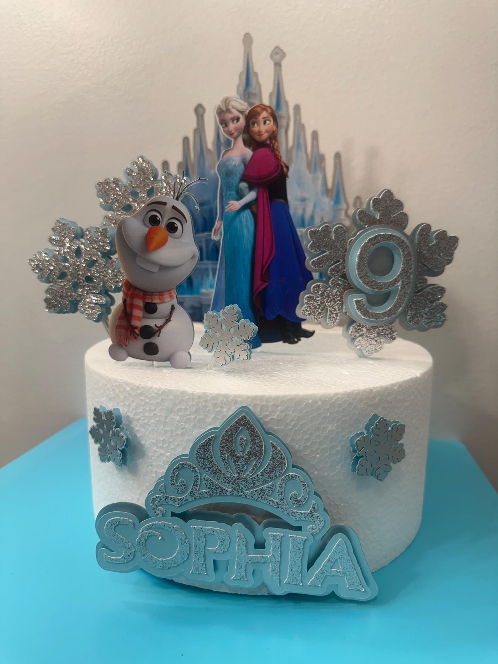 Frozen Cake Topper - Elsa and Anna Princess Party - Princess Birthday ...