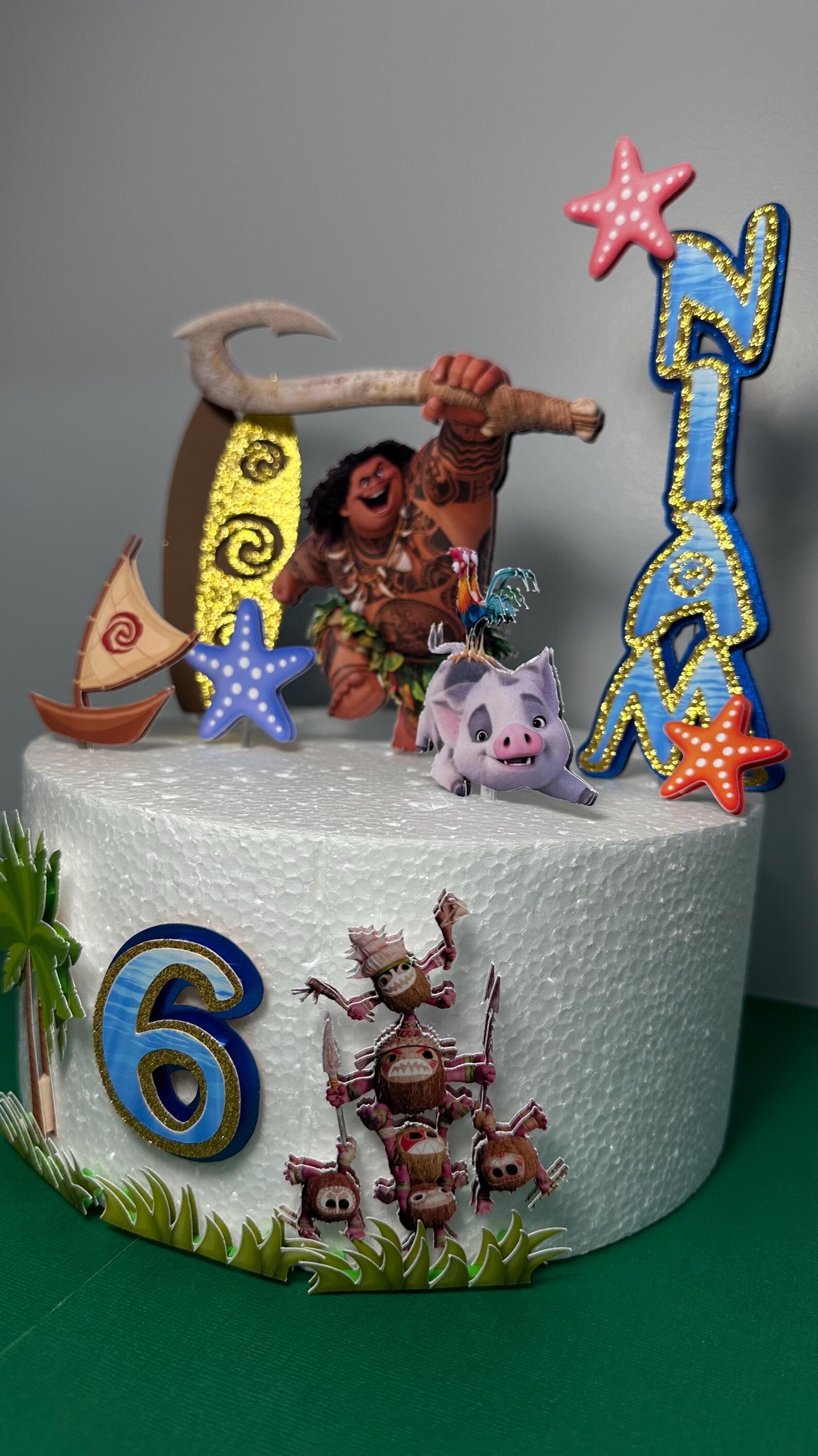 Maui Cake Topper - Maui Birthday Party - Maui / Moana Theme - Custom ...