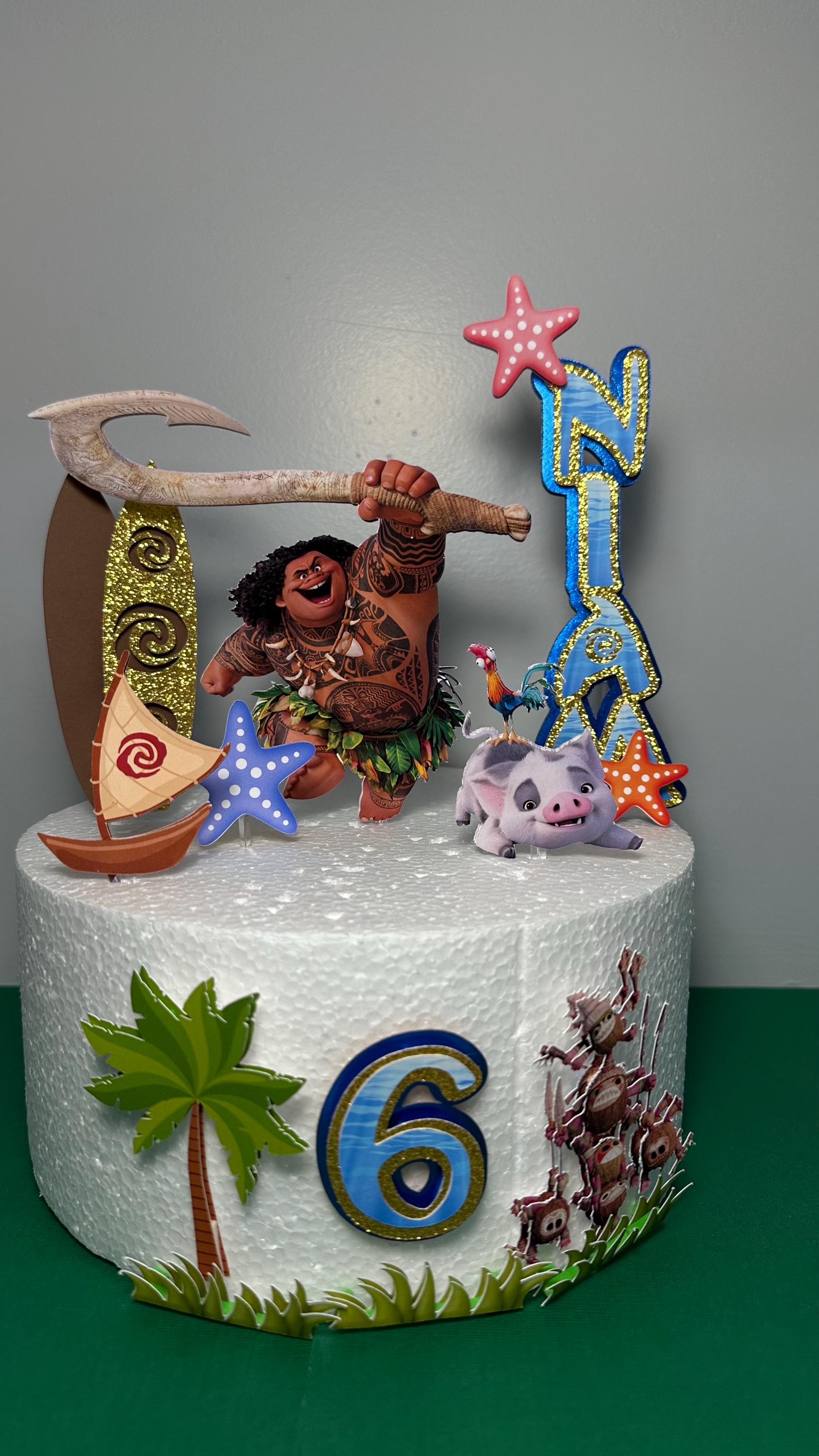 Maui Cake Topper - Maui Birthday Party - Maui / Moana Theme - Custom ...