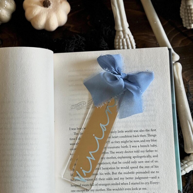 Bow Bookmark, Personalized Bookmark - Unique Reading Companion, Book ...