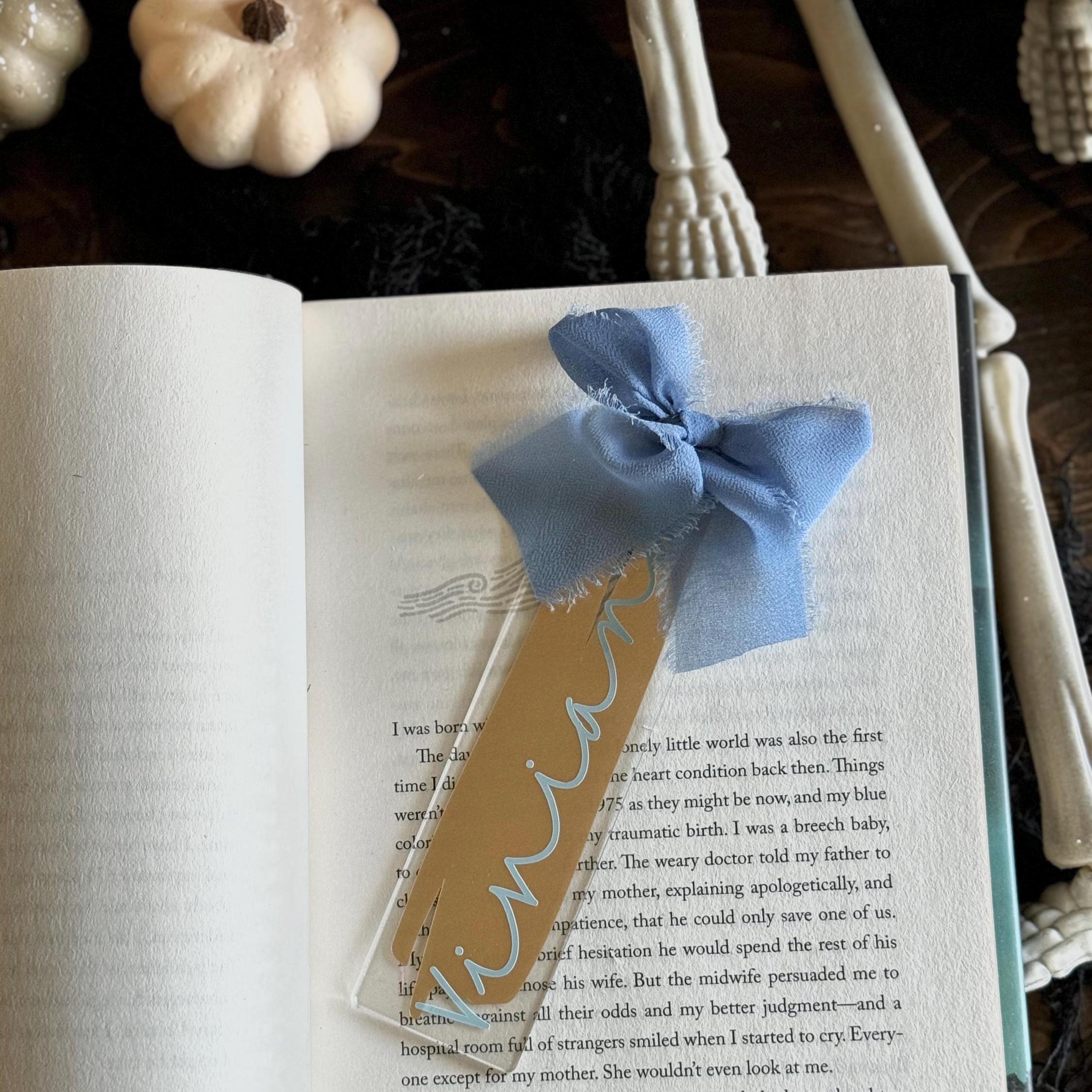 Bow Bookmark, Personalized Bookmark - Unique Reading Companion, Book ...