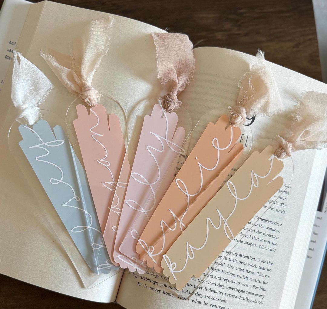 Stylish Acrylic Bookmark - Custom Aesthetic Design for Readers ...