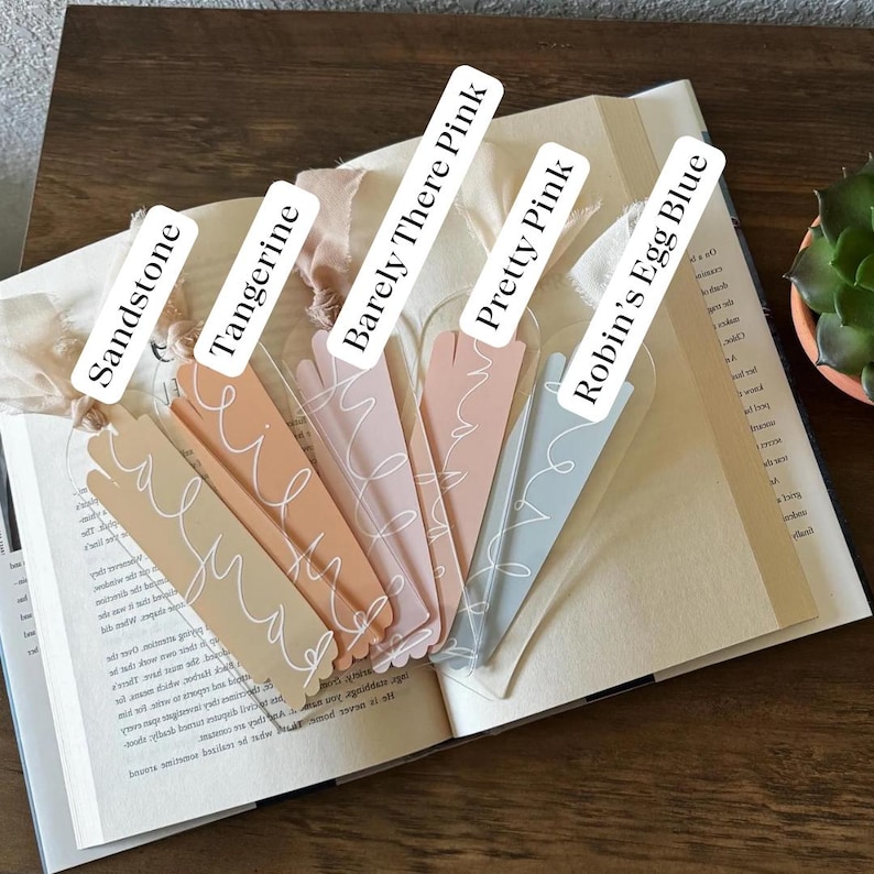 Stylish Acrylic Bookmark - Custom Aesthetic Design for Readers ...