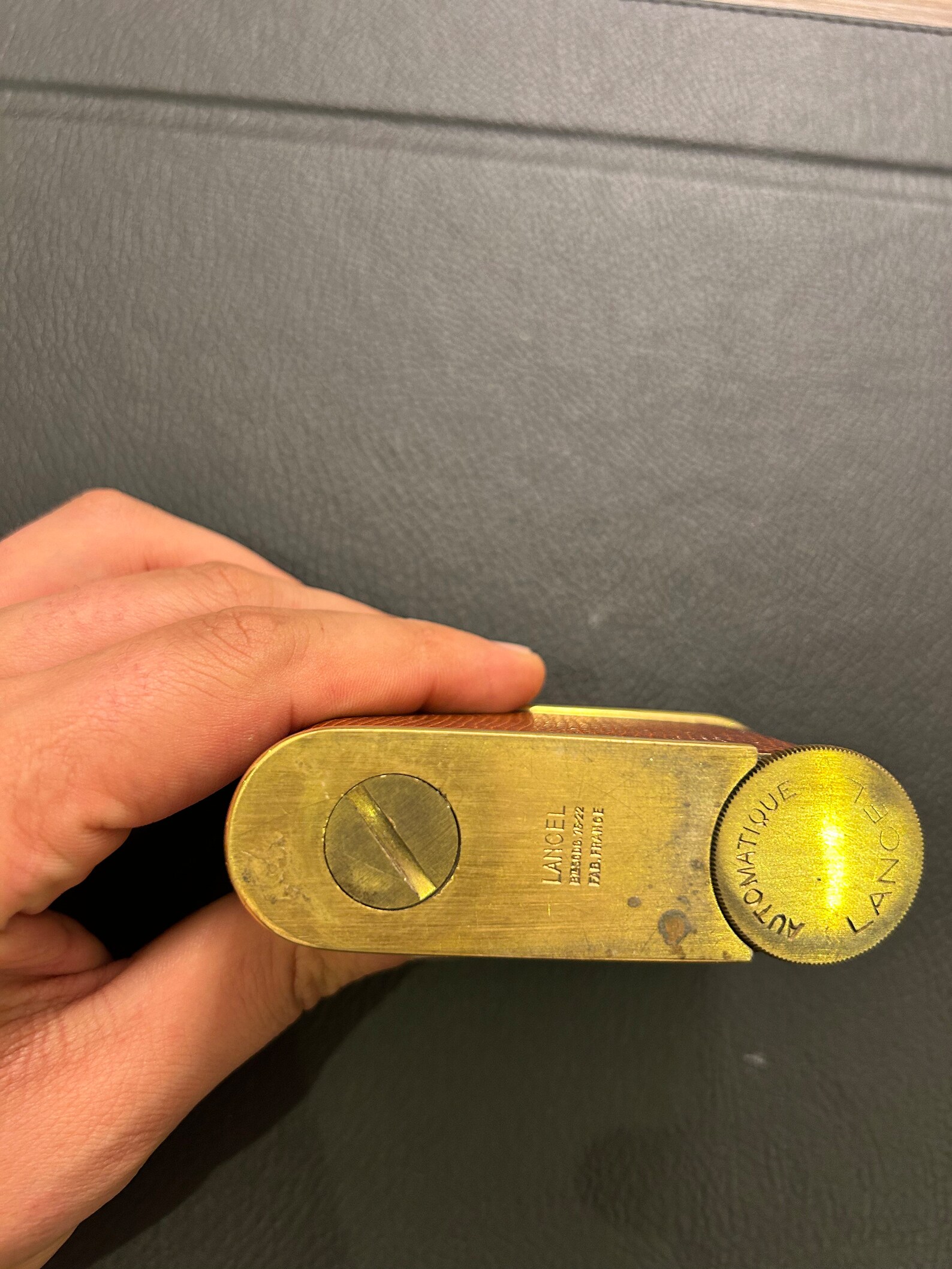 Lancel 1930'S Brown Lack Made in France Table Desk Lıghter Rare - Etsy