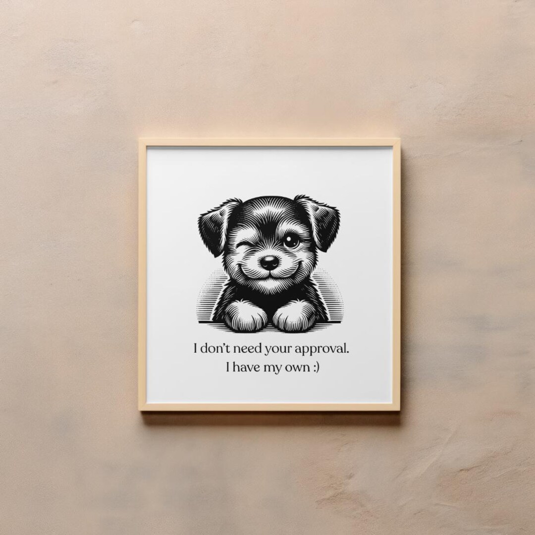 Funny Dog Posters, Funky Poster Print, Funny Dog Meme, Preppy Print ...