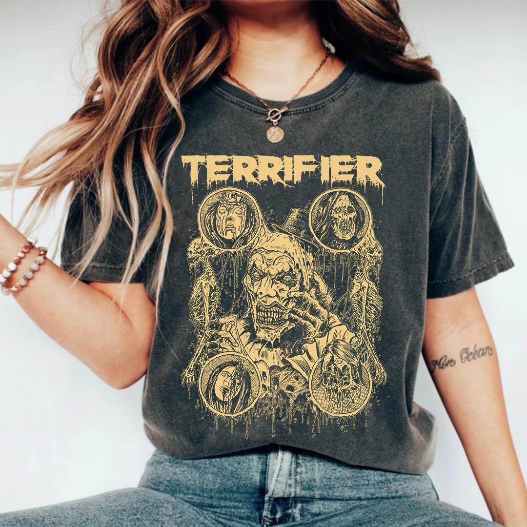 Vintage Terrifier Horror Movie T-shirt: Spooky Halloween Graphic Tee - Etsy