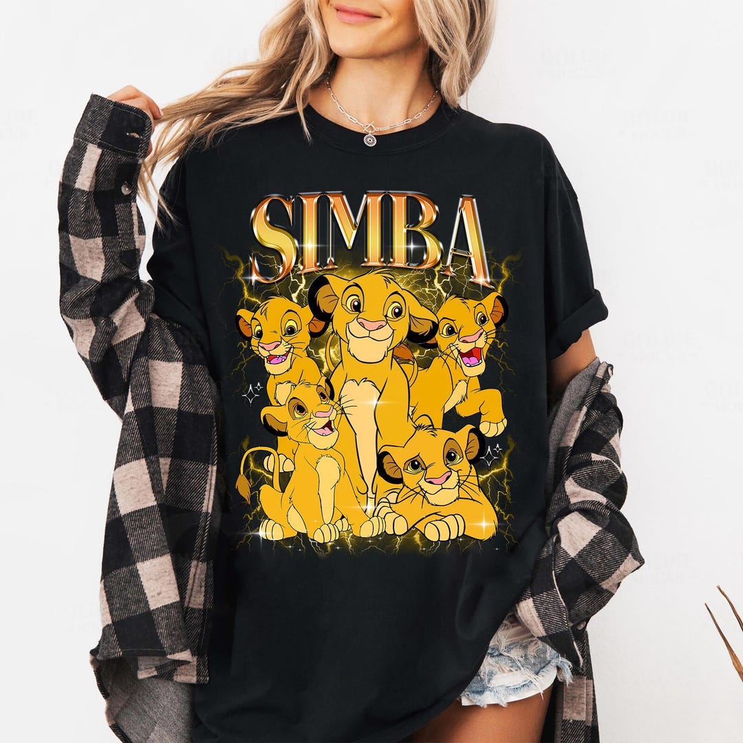 Simba Lion King Cotton Tee - Disney's Animal Kingdom - Etsy