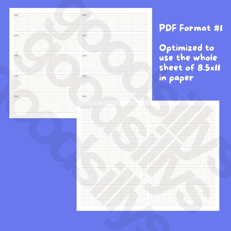 A5 | 2026 Hobonichi 5 Year Stickers | Digital File | Includes PDF ...