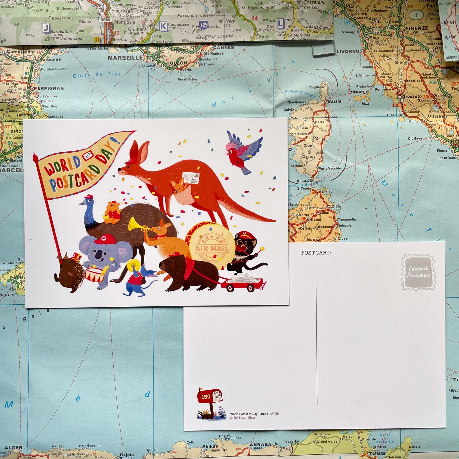 World Postcard Day | Animal Postman | Australian Animals Postcard | A6 ...