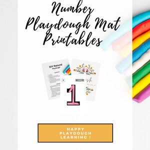 Playdough Mat Printable: Numbers | Preschool Math Curriculum ...