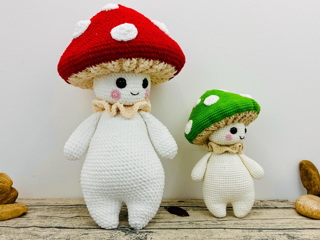Mushroom Guy Crochet Pattern: Amigurumi Doll With Hat (PDF Pattern) - Etsy