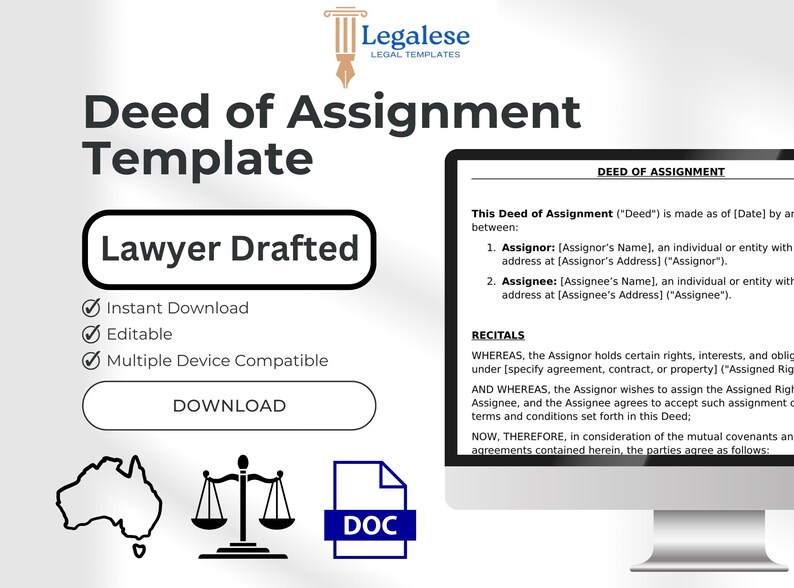 Deed of Assignment, Legal Transfer of Property or Rights, , Legal ...