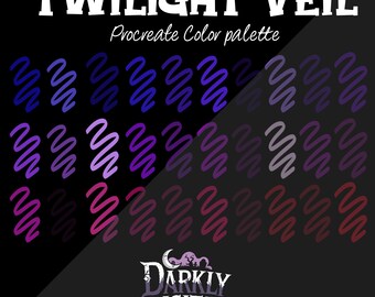 Raven Feathers Procreate Color Palette | Spooky Color Palette | Gothic ...