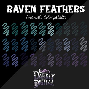 Raven Feathers Procreate Color Palette | Spooky Color Palette | Gothic ...