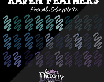 Twilight Veil Procreate Color Palette | Spooky Color Palette | Gothic ...