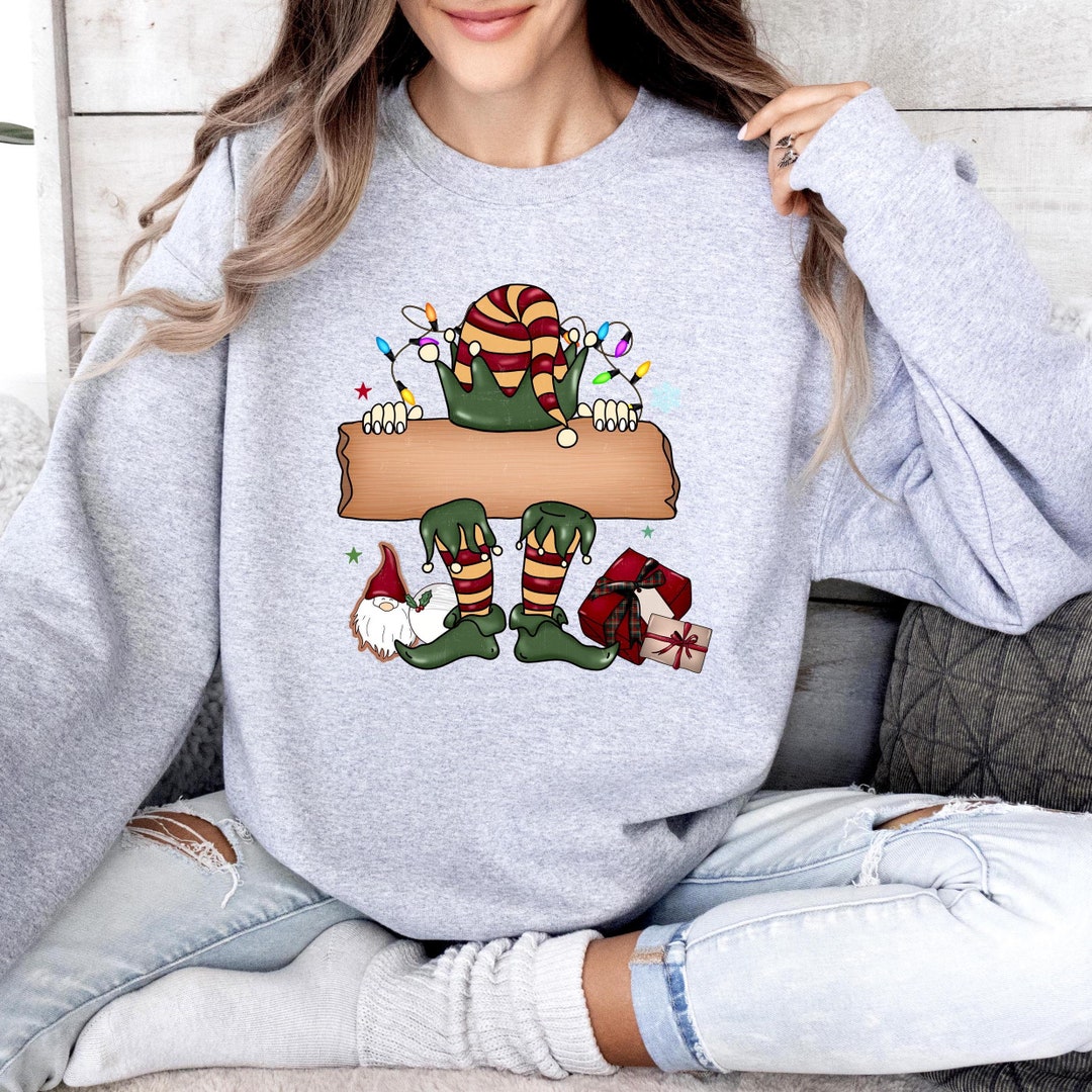 Christmas Elf Sweatshirt, Funny Christmas Elf Shirt,christmas Matching ...