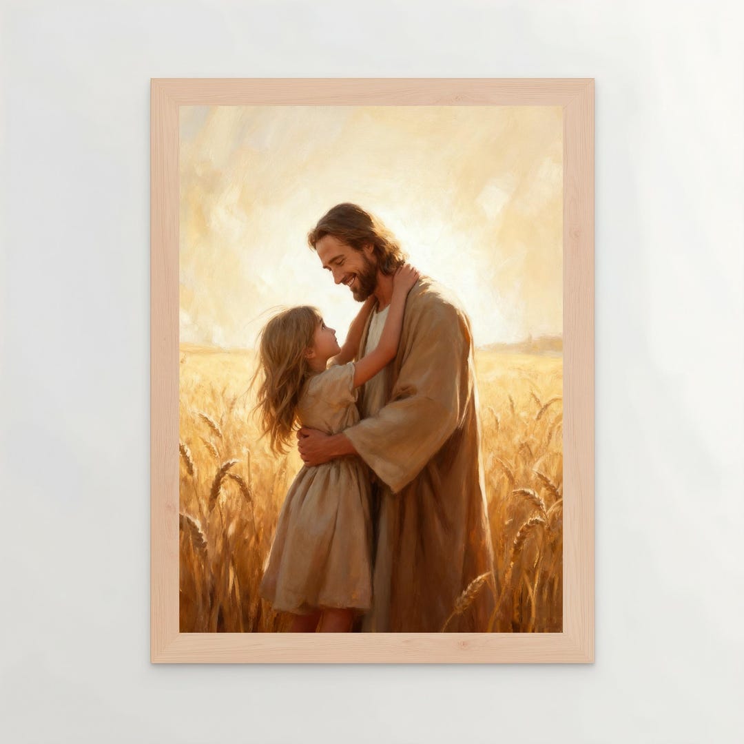 A Leap of Faith, Christian Art, Jesus and Girl Art, Jesus Painting, LDS ...