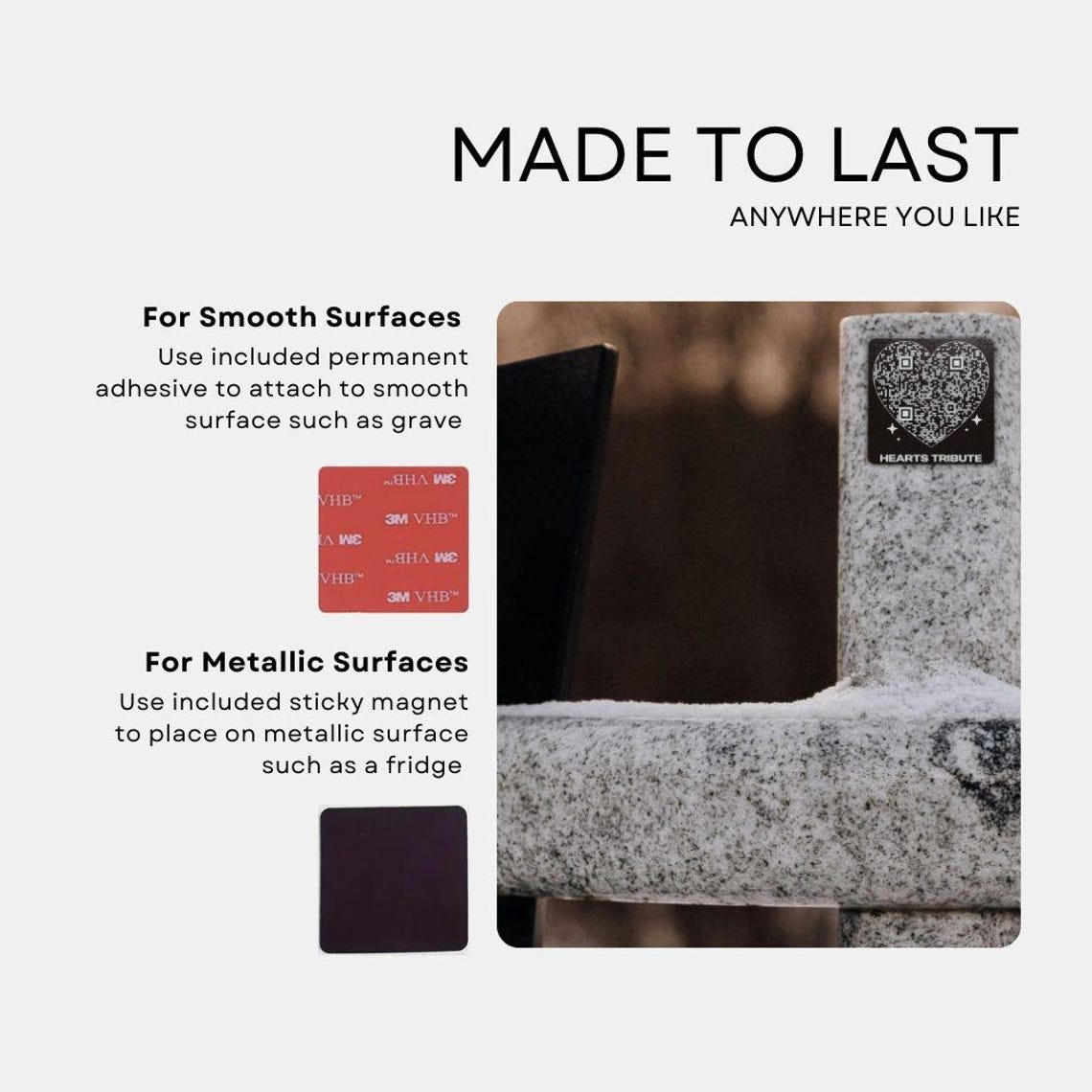 Memorial Webpage and QR Code Medallion Plaque for Loved Ones' Cemetery ...