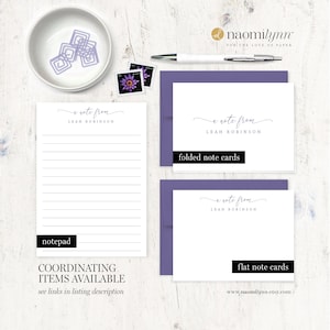 Personalized Notepad - CLASSY a NOTE FROM - Modern Social Stationery ...