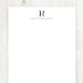 Personalized Notepad - PROFESSIONAL MONOGRAM - Classic Stationery ...