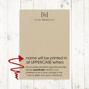 Personalized Notepad SIMPLY CLASSIC MONOGRAM on Kraft Musculine ...