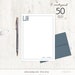 Personalized Notepad - BORDER EDGE MONOGRAM - 1- 2- or 3-letter ...