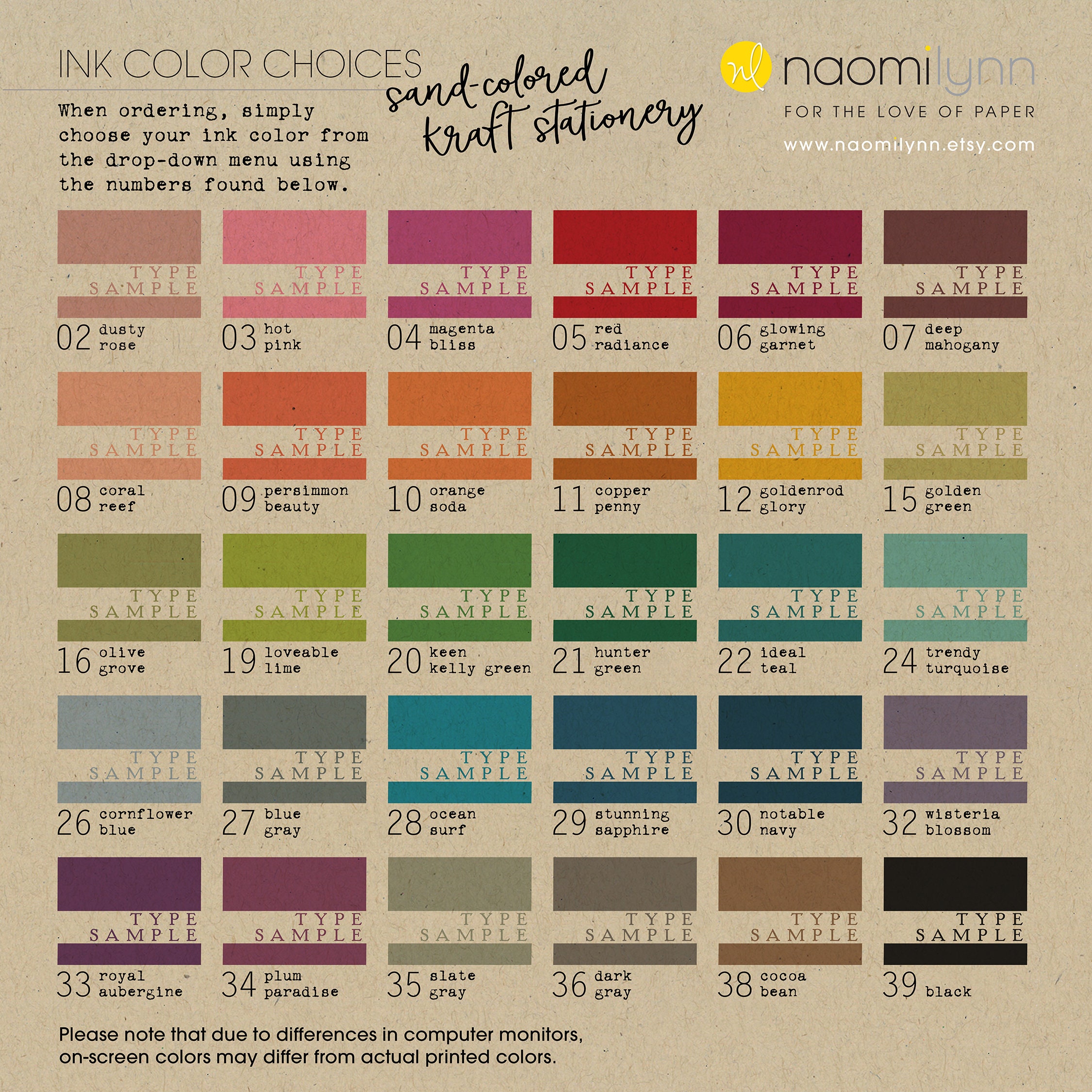 Personalized Notepad PERFECTLY SIMPLE on KRAFT Modern | Etsy