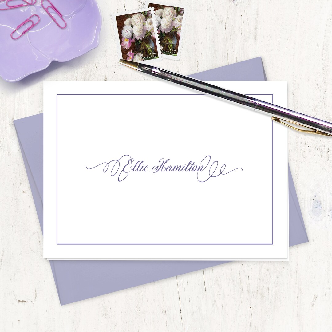 Personalized Stationery Set - PERFECTLY ELEGANT - Fancy Stationary Gift ...