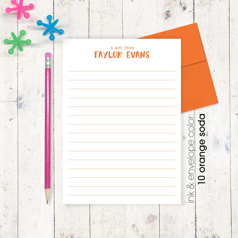 Personalized Notepad FABULOUS FUN Girl Stationery Boy - Etsy