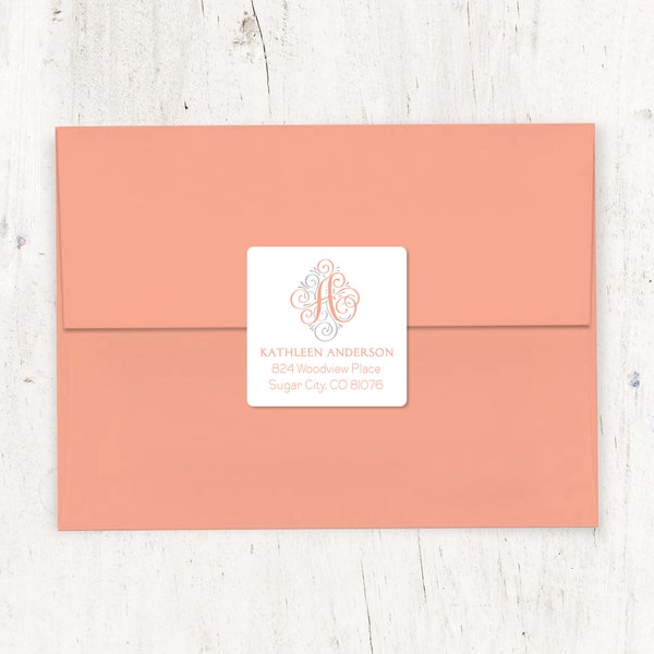 Monogram Address - Etsy