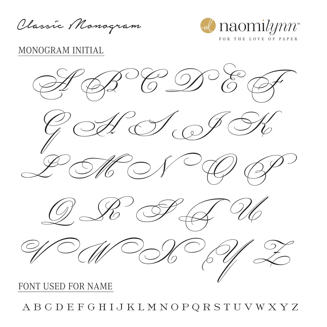 Personalized Notepad - CLASSIC MONOGRAM - Stationery - Stationary ...