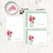 Personalized Note Card Set EXQUISITE SCRIPT MONOGRAM Women's Stationery ...