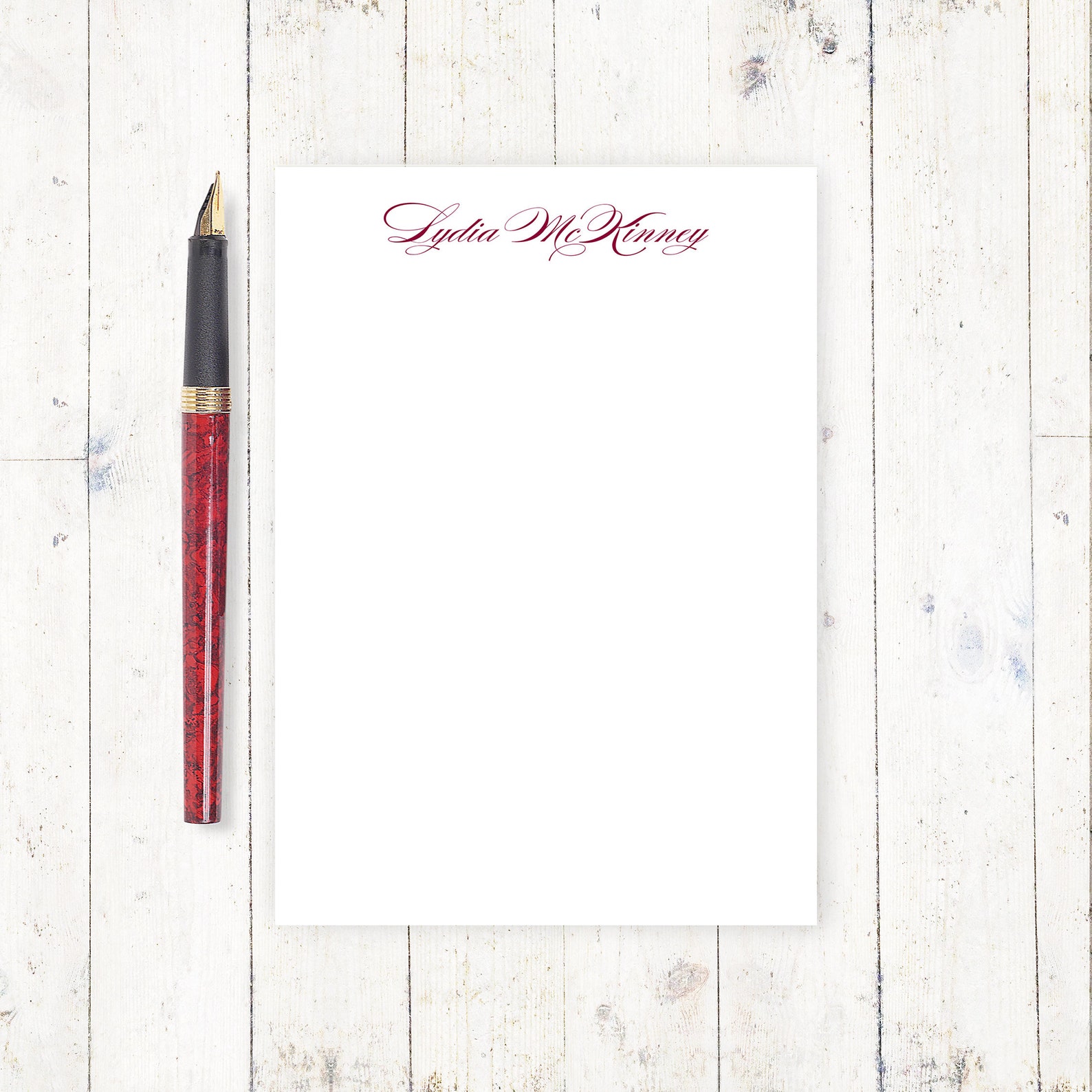 Personalized Notepad PERFECTLY BEAUTIFUL Letter Writing - Etsy