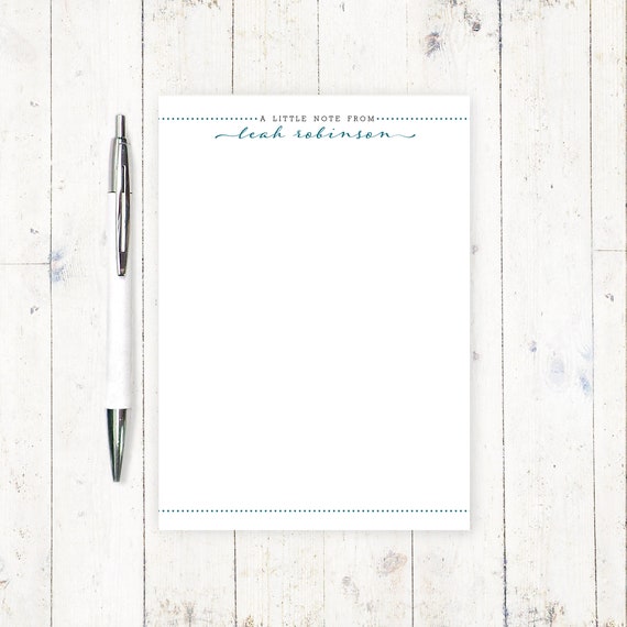 Personalized Notepad LITTLE NOTE FROM Stationery - Etsy